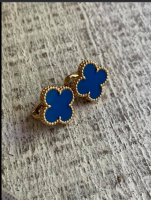 Van cleef blue agate earrings store